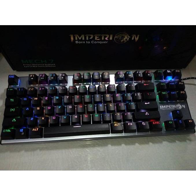Jual Imperion Mech 7 - 87 Keys Mechanical Gaming Keyboard Termurah ...