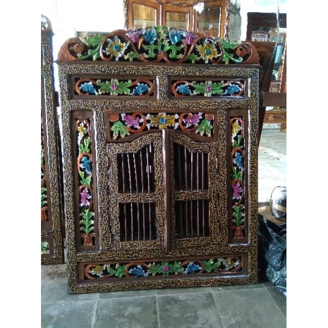 Jual Jendela Figura Krepyak Cermin Hias Ukir Plus Kaca | Shopee Indonesia