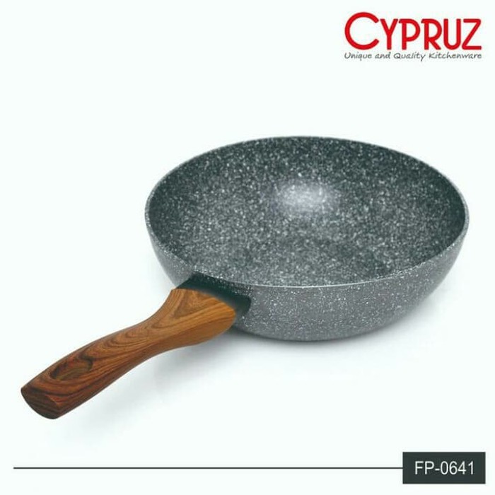 Jual FP-0640 CYPRUZ Deep Fry Wok 20 cm | Wajan Cekung Induksi Ceramic ...