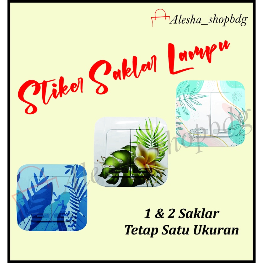 Jual Stiker Wallpaper Sticker Saklar Lampu Daun | Shopee Indonesia