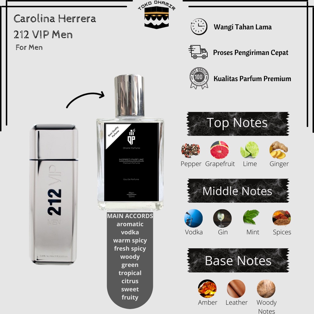 Jual Parfum 212 VIP Men - Minyak Wangi Super Premium - Parfume Cowok ...