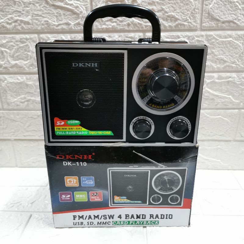 Jual [SUSE] RADIO JADUL PORTABLE SPEAKER FM AM SW USB SD MMC CARD ...