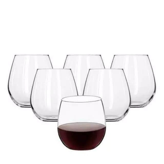 Jual 1 SET (6 PCS) Gelas Merry - Gelas Kaca - Gelas Wine - Gelas ...