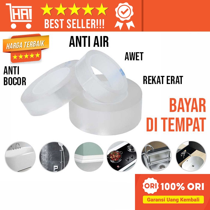 Jual LAKBAN BENING ANTI AIR 3 METER WATERPROOF FLEX TAPE ANTI BOCOR REMBES TEMPEL REKAT ERAT ...