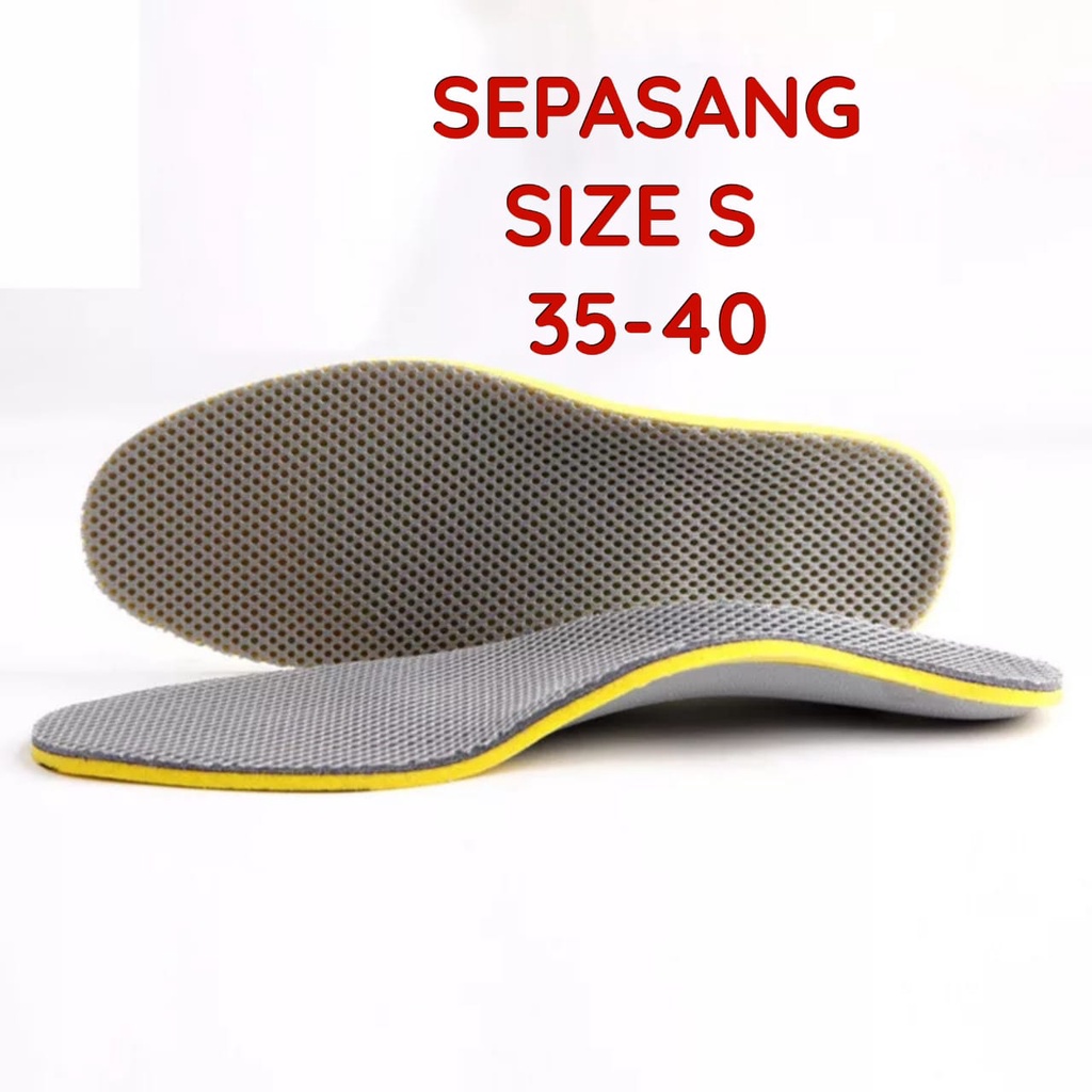 Jual 1 Pasang Insole 3D Premium Orthotics Flat Foot / Insole Sepatu ...