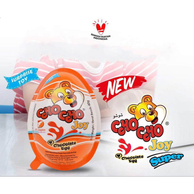 Jual CHOCHO JOY SUPER 40GR COKLAT TELOR SNACK TELOR MAINAN PERPCS ...
