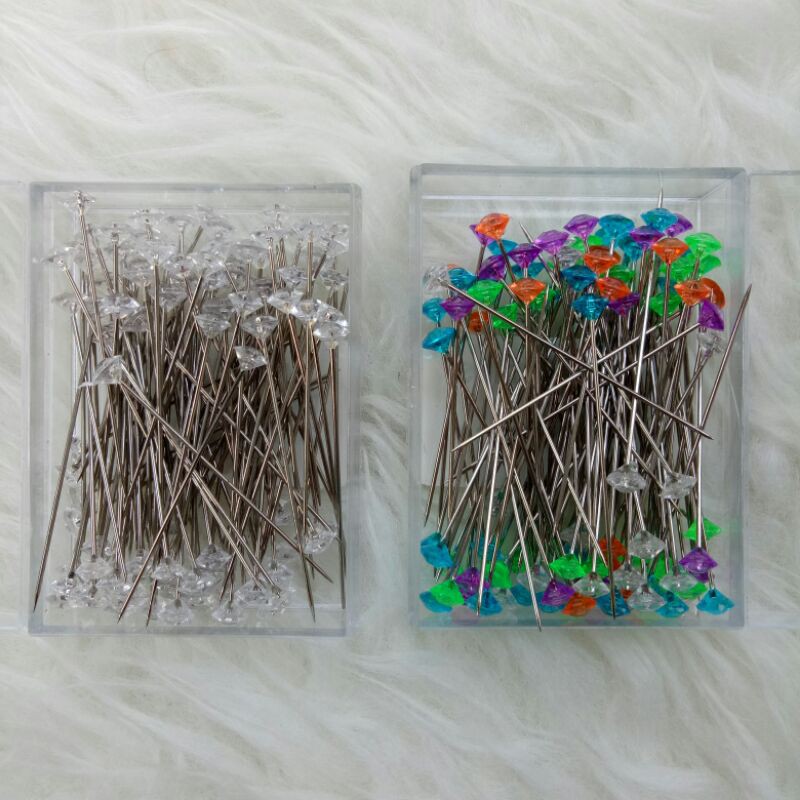 Jual Diamond Pins Jarum Pentul Premium Diamonds Pin Bagus Tebal ...