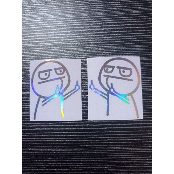 Jual STICKER MIDDLE FINGER FUCEK CARTOON LUCU MOBIL LAPTOP MOTOR ...