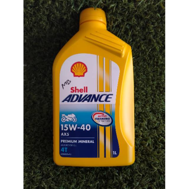 Jual Shell advance 15W-40 AX5 premium mineral 4tak 1liter | Shopee ...