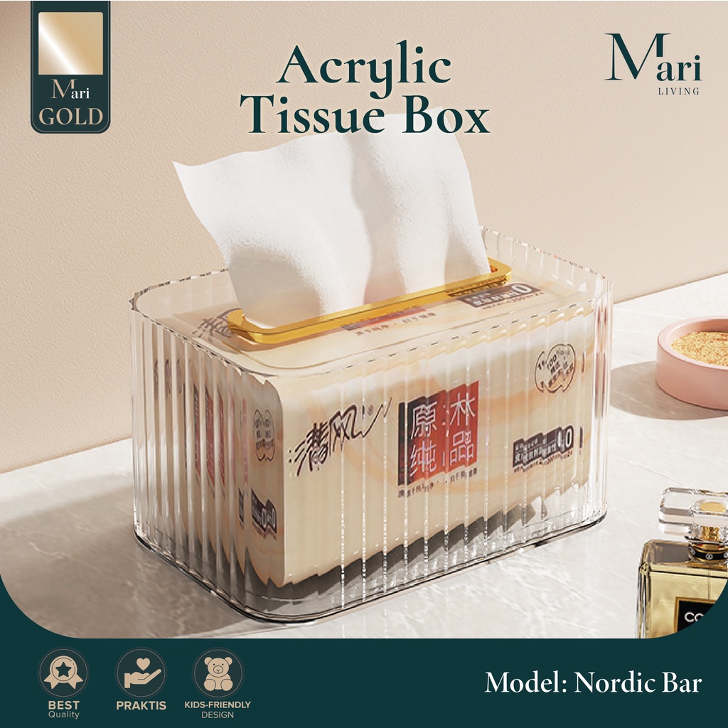 Jual Kotak Tisu Akrilik Mewah Unik - Tissue Box Transparan Luxury ...
