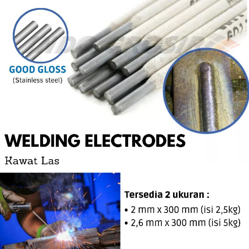 Jual Kawat Las Listrik 2mm Welding Electrodes 2.0mm (2.5kg) / 2.6mm (5kg) Morris E6013 | Shopee ...