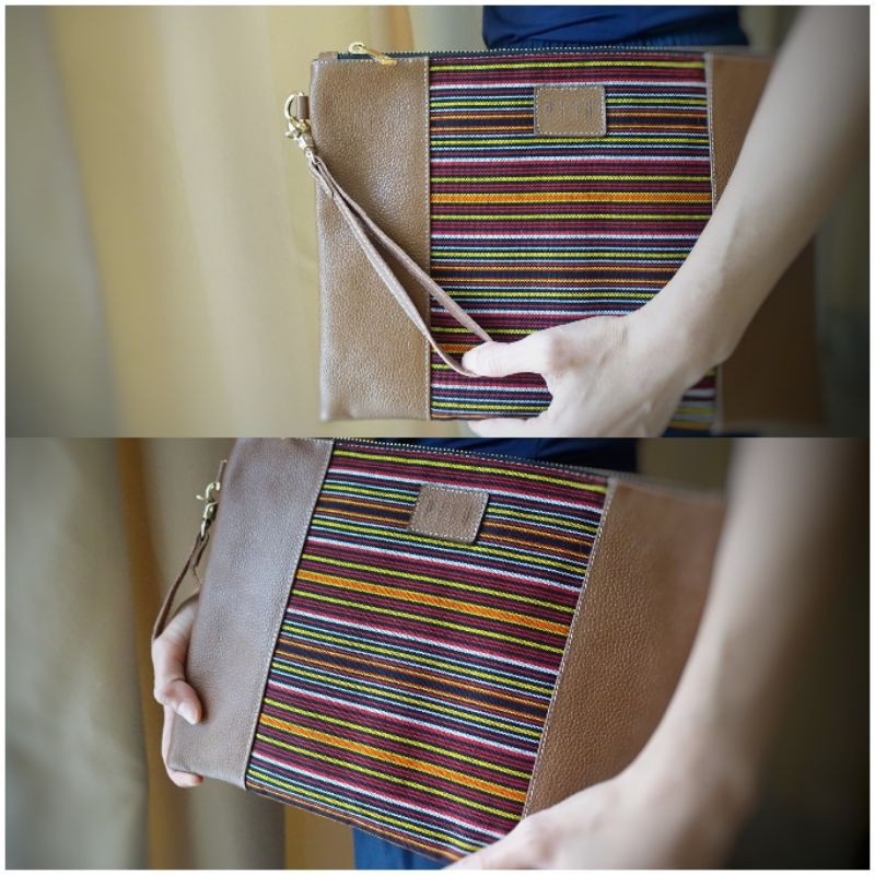 Jual Tas Tenun Toraja Coklat (clutch bag) | Shopee Indonesia