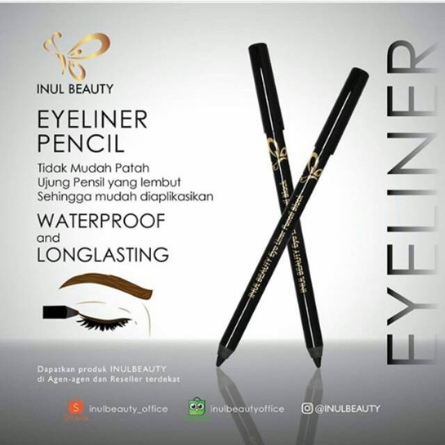 Jual INUL BEAUTY EYELINER PENCIL (BLACK) | Shopee Indonesia