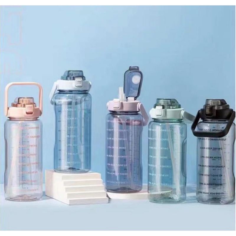 Jual BOTOL MINUM OLAHRAGA 2 LITER || BOTOL SULTAN MOTIVASI BENING ...