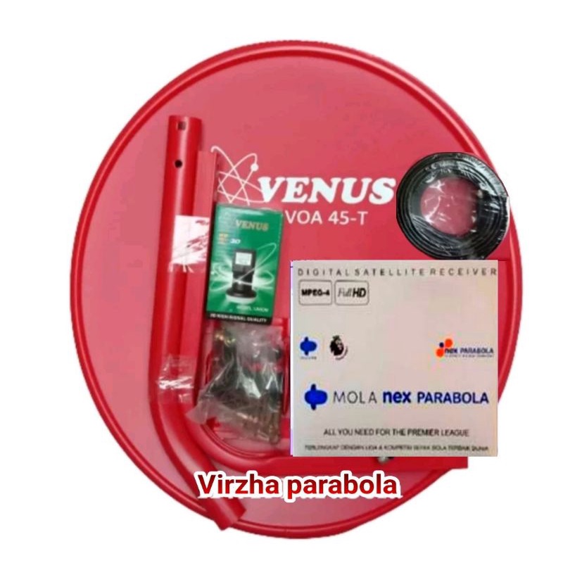 Jual PAKET LENGKAP PARABOLA MINI NEX PARABOLA MOLA MERAH PUTIH KUNING ...