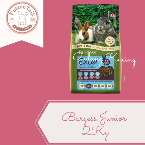 Jual Burgess Excell JUNIOR AND DWARF 2kg / makanan kelinci terbaik ...