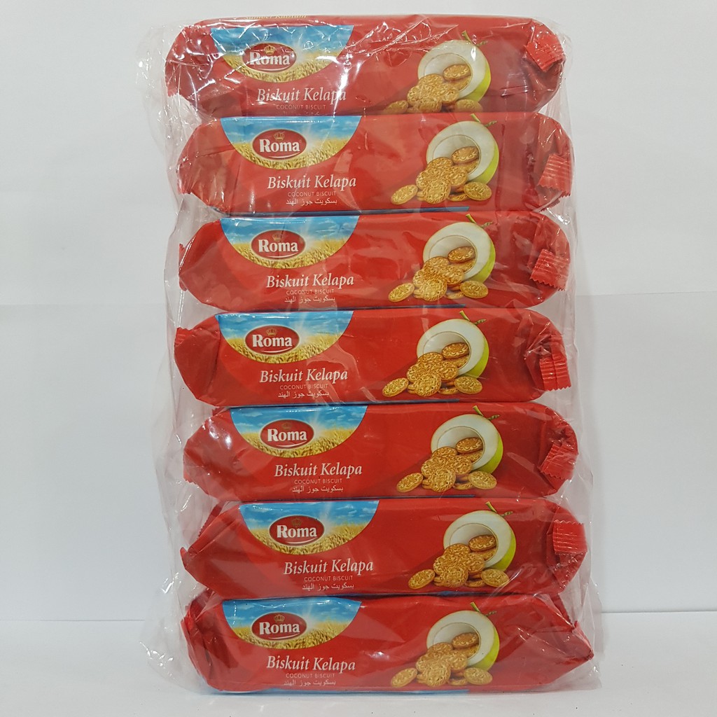 Jual Roma Biskuit Kelapa 300gr Isi 7 Bungkus/Snack/Camilan/Biscuit ...