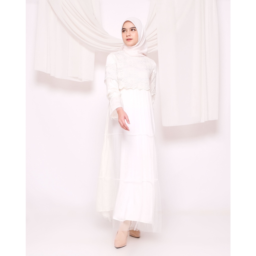 Jual NAEKA Dress Sakinah Brukat Gamis Lebaran | Shopee Indonesia