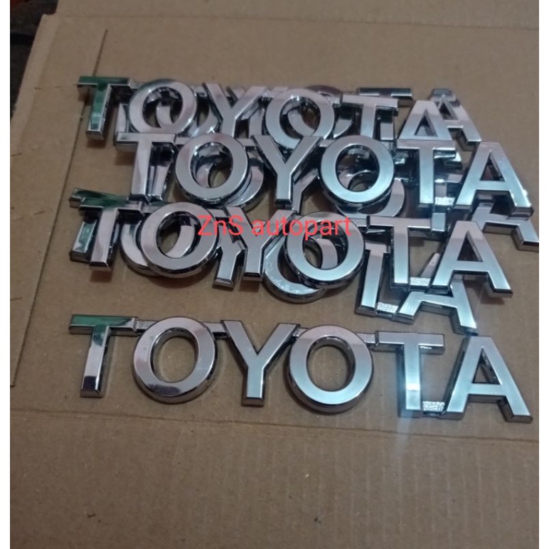 Jual emblem logo merek tulisan toyota original | Shopee Indonesia