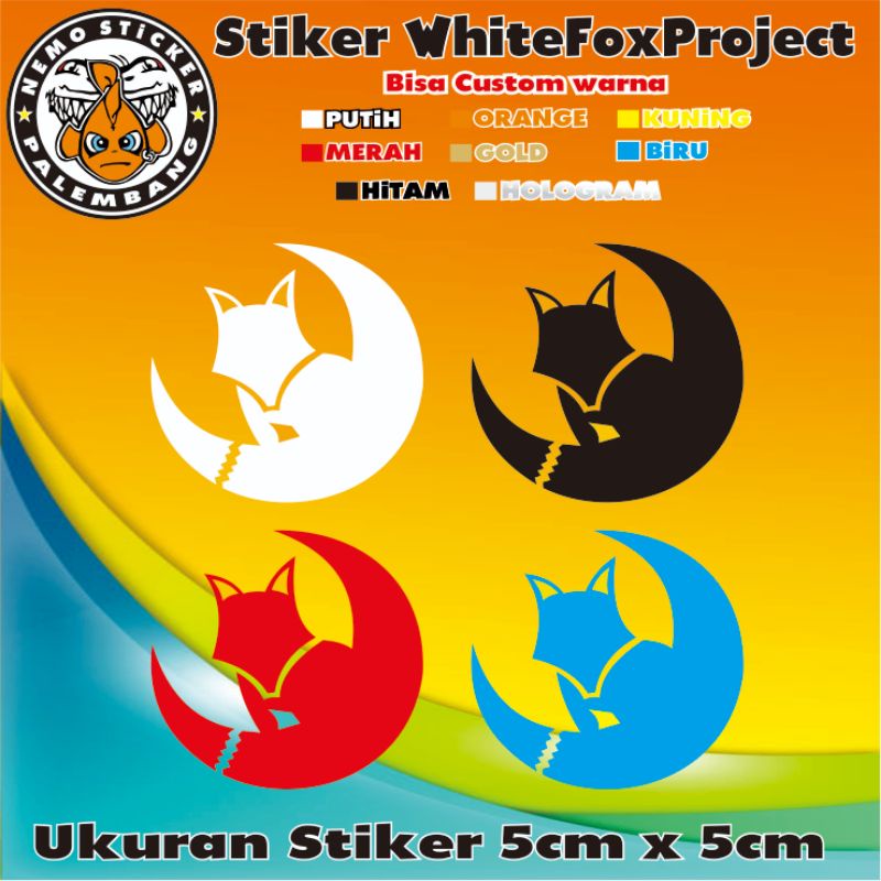 Jual 2 pc stiker cutting WHitefoxproject (bisa cod) | Shopee Indonesia