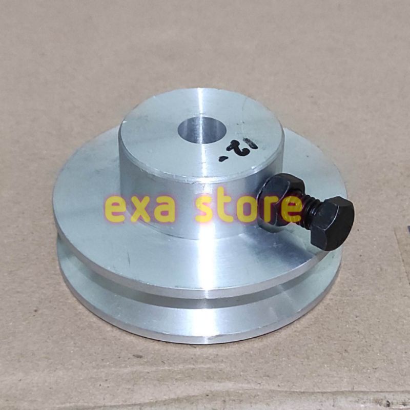Jual Pulley pully mesin pompa SIMIZHU - 3 inch as 12 mm bahan alumunium ...