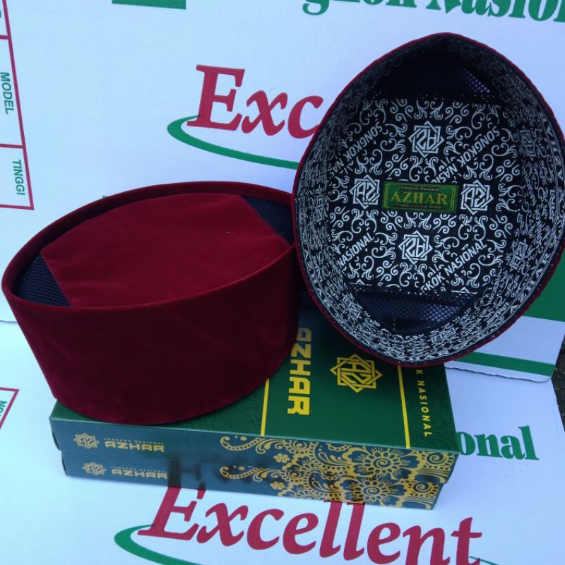 Jual Peci Betawi Merah Maroon Si Pitung Songkok Merah Polos Ac Peci ...