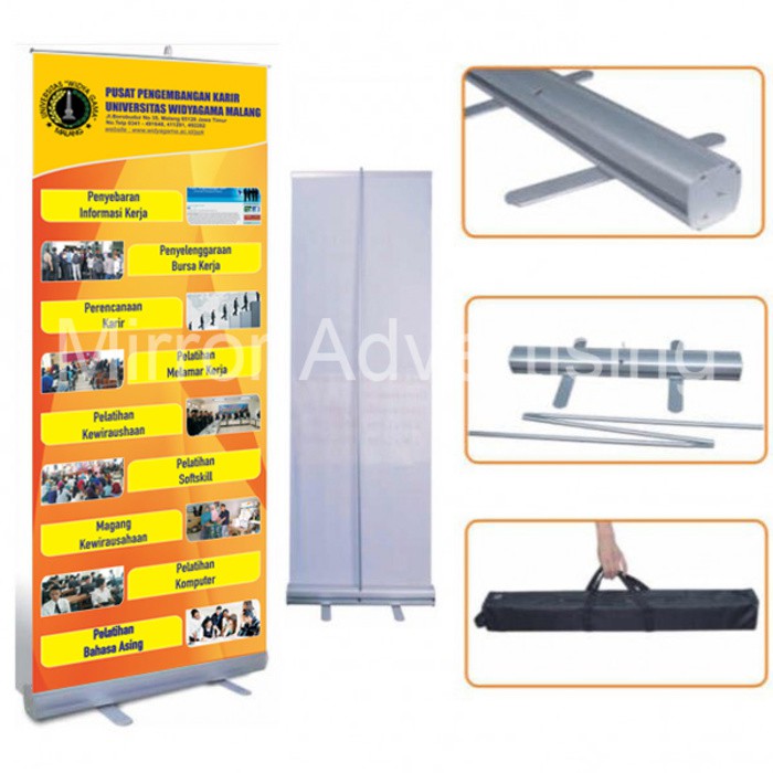 Jual Desain & Cetak Roll Banner Frontlite 280gr Outdoor 60x160cm ...