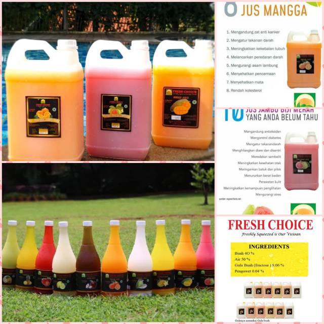 Jual Juice Fresh Choice 5 Liter / juice fresh choice Indonesia 5 liter ...