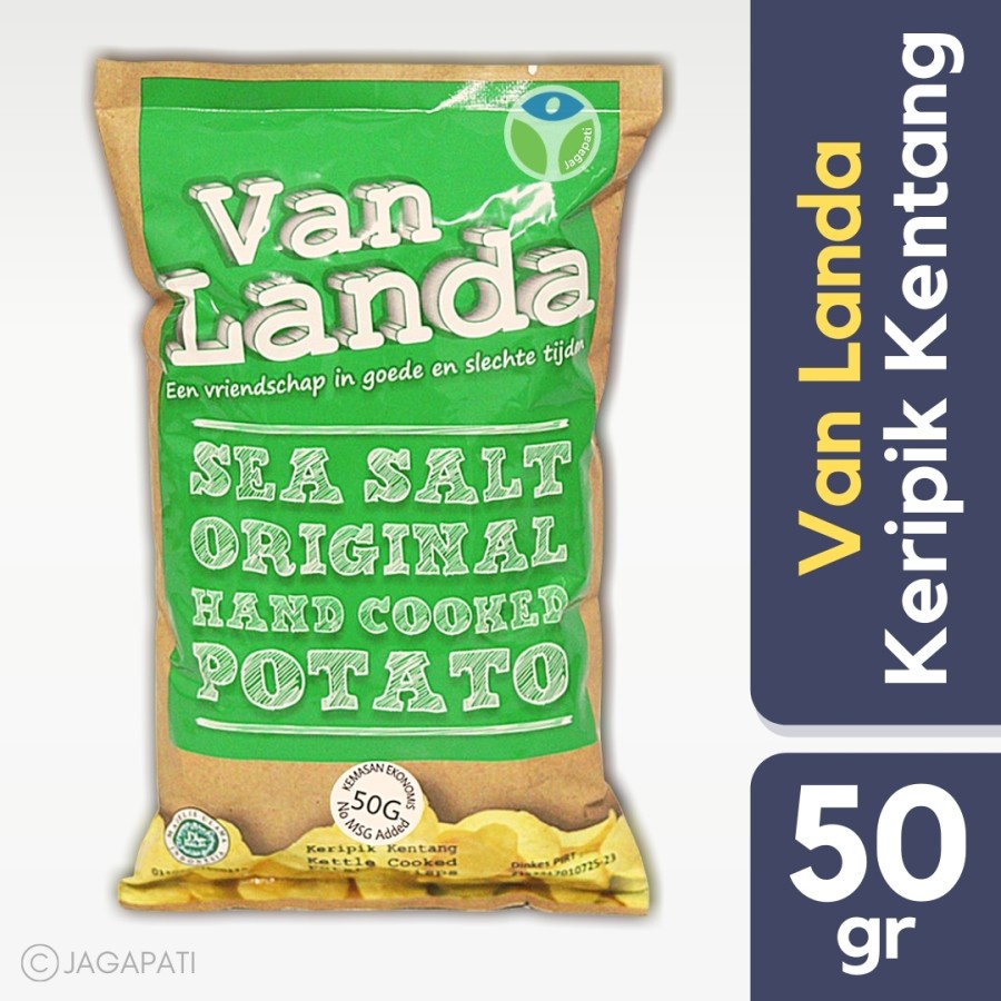 Jual Van Landa - Sea Salt Original 50gr - Keripik Kentang- Cemilan ...