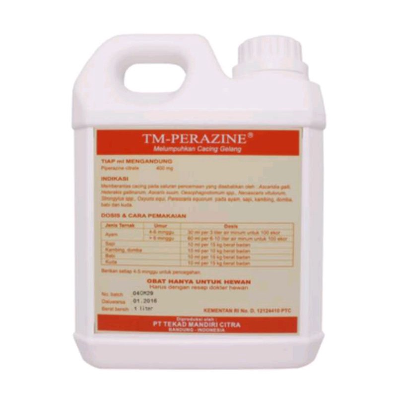 Jual TMC / TM - Perazine / Obat Cacing Unggas Sapi & Domba 1 Liter ...