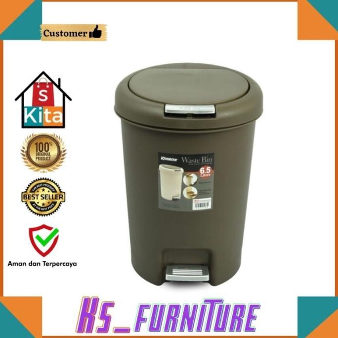 Jual Krisbow Tempat Sampah Injak 6,5 Liter Bulat Rs9Nqjp3U4 | Shopee Indonesia
