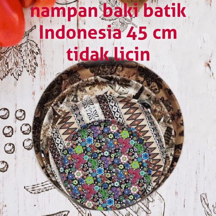 Jual Nampan Baki Alat Bawa Makanan Minuman Motif Tray Anti Slip Tidak ...