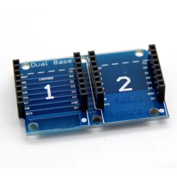 Jual Wemos D1 mini Dual Base Socket Expansion Shield WIFI IOT Lolin ...