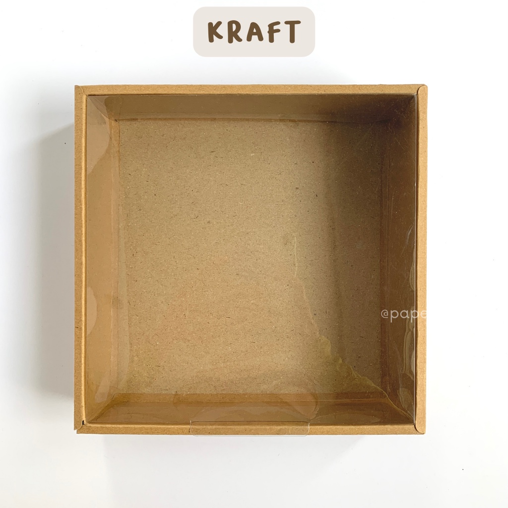 Jual Box Dus Kotak Tutup Mika Transparan Packaging Kado Hampers Natal ...