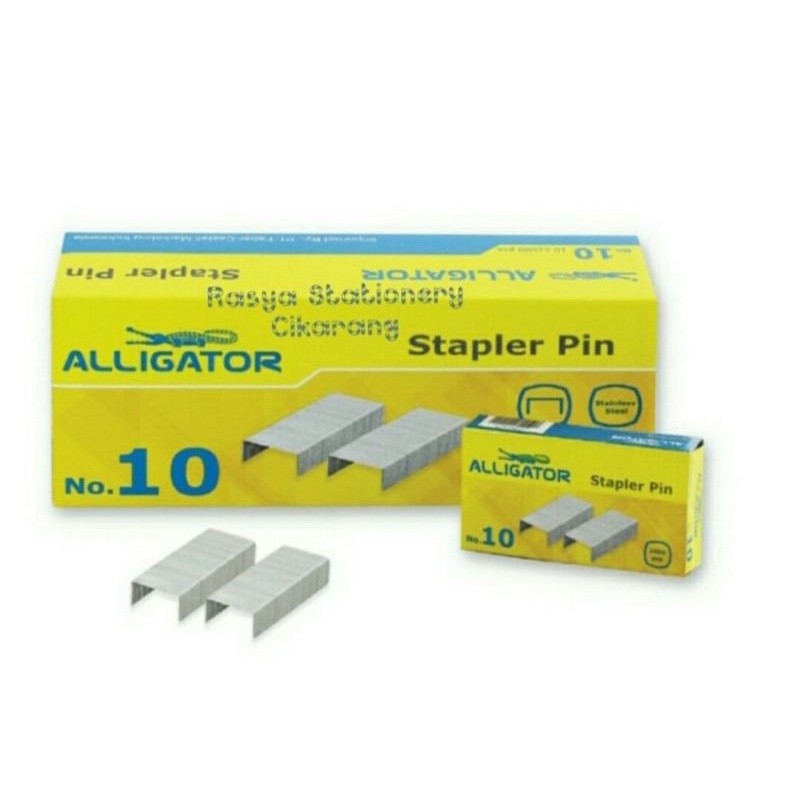Jual stapler pin no 10 Alligator / isi Staples kecil | Shopee Indonesia