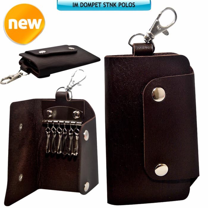 Jual Dompet STNK Mobil Motor Polos Kulit Gantungan Kunci Mobil 6 in 1 ...