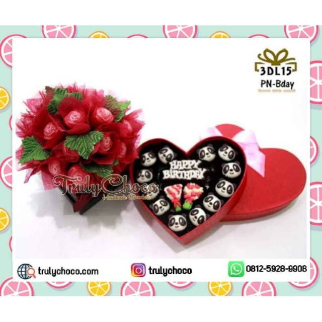 Jual Hadiah ulang tahun special coklat trulychoco paket bunga isi 15 ...