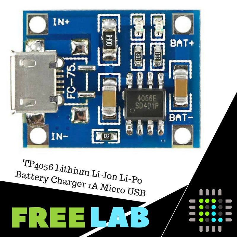 Jual TP4056 LiPo Charger Battery Lithium Micro USB Charging Modul 1A ...