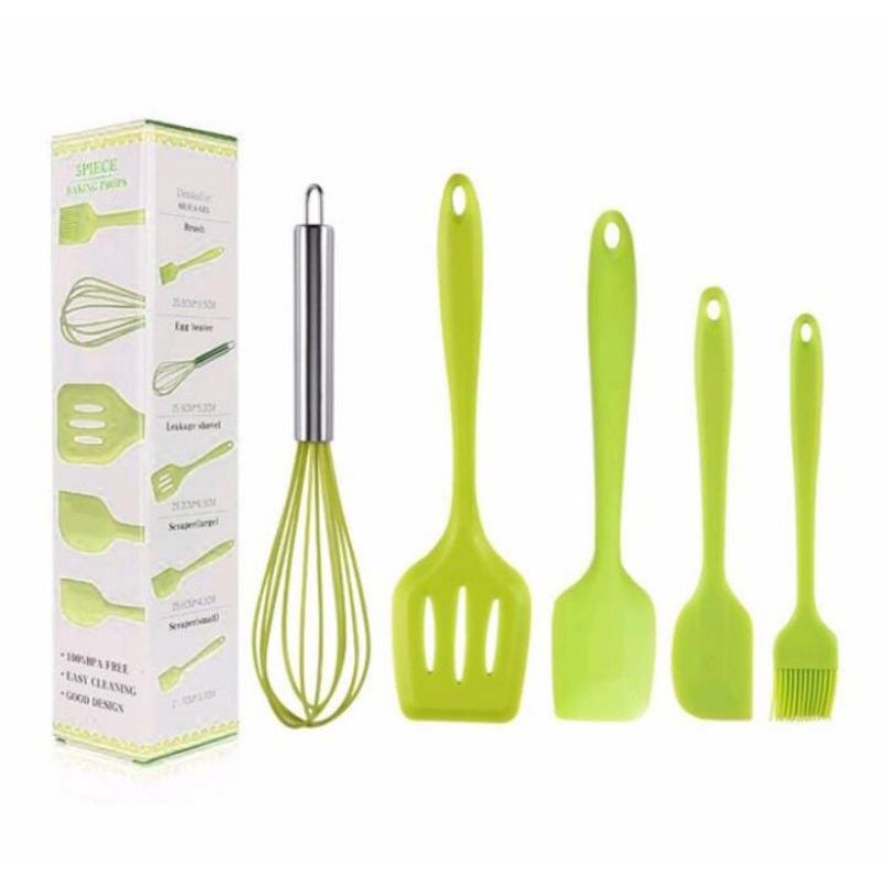 Jual TOREDO SPATULA SET 5 IN 1 SOTIL SILIKON ALAT MASAK DAPUR | Shopee ...