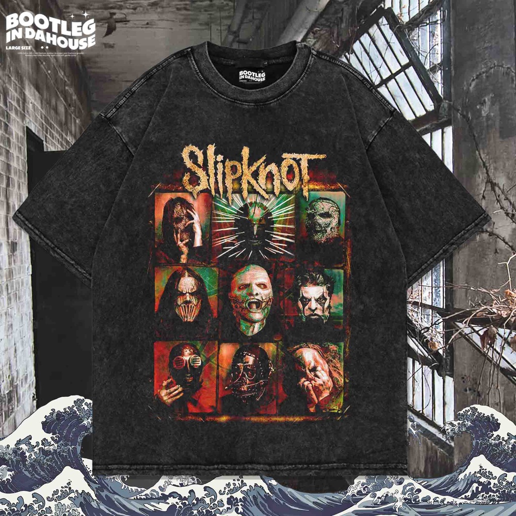 Jual KAOS SLIPKNOT OVERSIZE WASHING VINTAGE TEE | OVERSIZE WASHED T ...