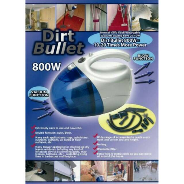 Jual VACUUM CLEANER,BLOWER dirt bullet Original | Shopee Indonesia