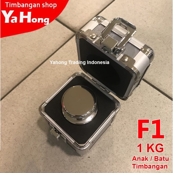 Jual Batu Timbangan Anak Timbangan Kalibrasi Bandul F1 1kg + Box | Shopee Indonesia