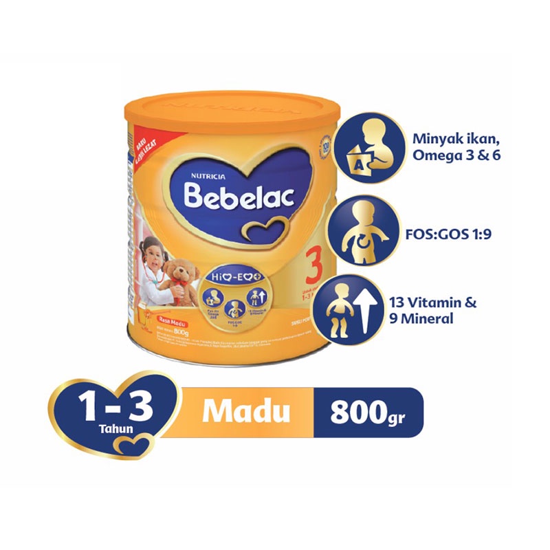 Jual Susu Formula Bebelove 3 | Untuk Usia 1-3 Tahun | 800 gram rasa ...