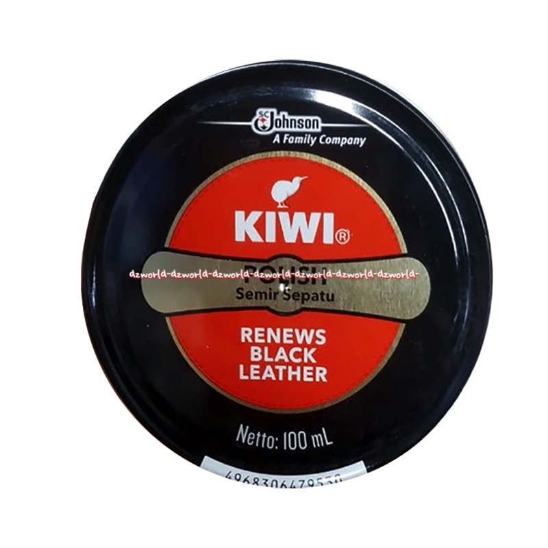 Jual Kiwi Shoe Polish Black 100ml Semir Sepatu Kulit Klasik Hitam ...