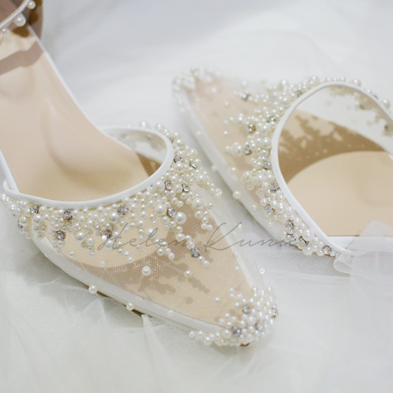 Jual WEDDING SHOES ANA PEARL HEELS SEPATU PENGANTIN AKAD NIKAH PREMIUM ...
