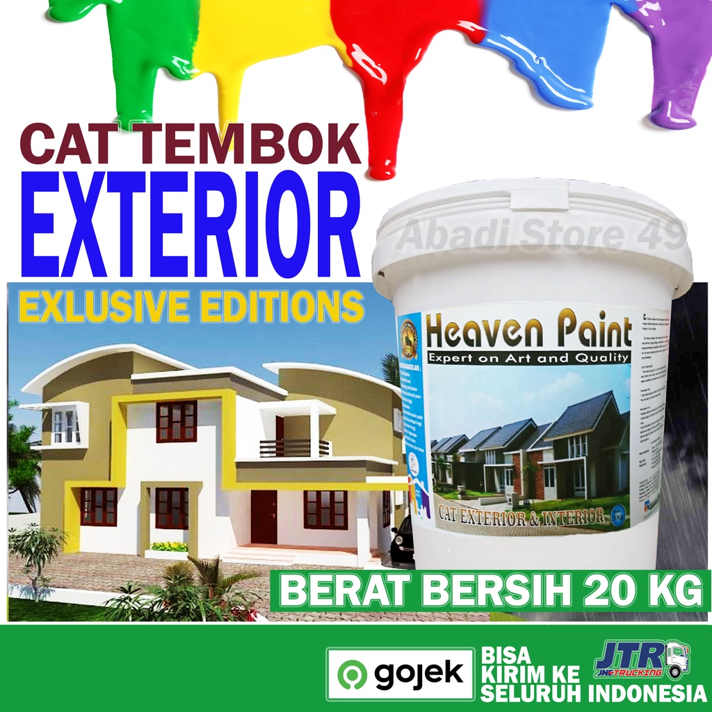 Jual Cat Tembok Exterior 20 KG| GRATIS ONGKIR SE BANDUNG RAYA - Cat ...