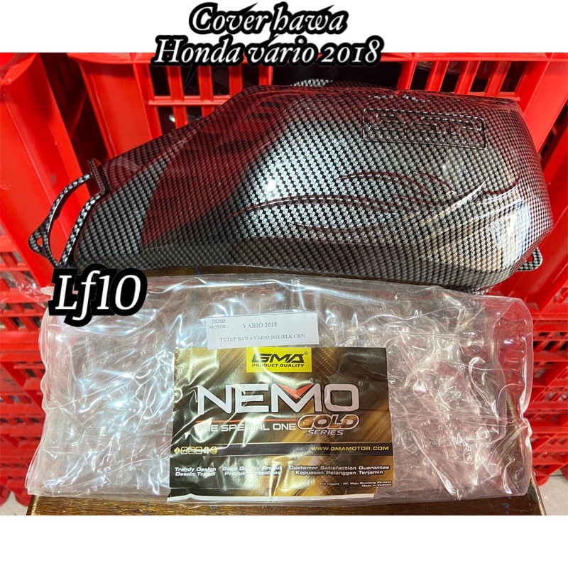Jual cover tutup filter hawa karbon honda vario 125 nemo- cover hawa ...