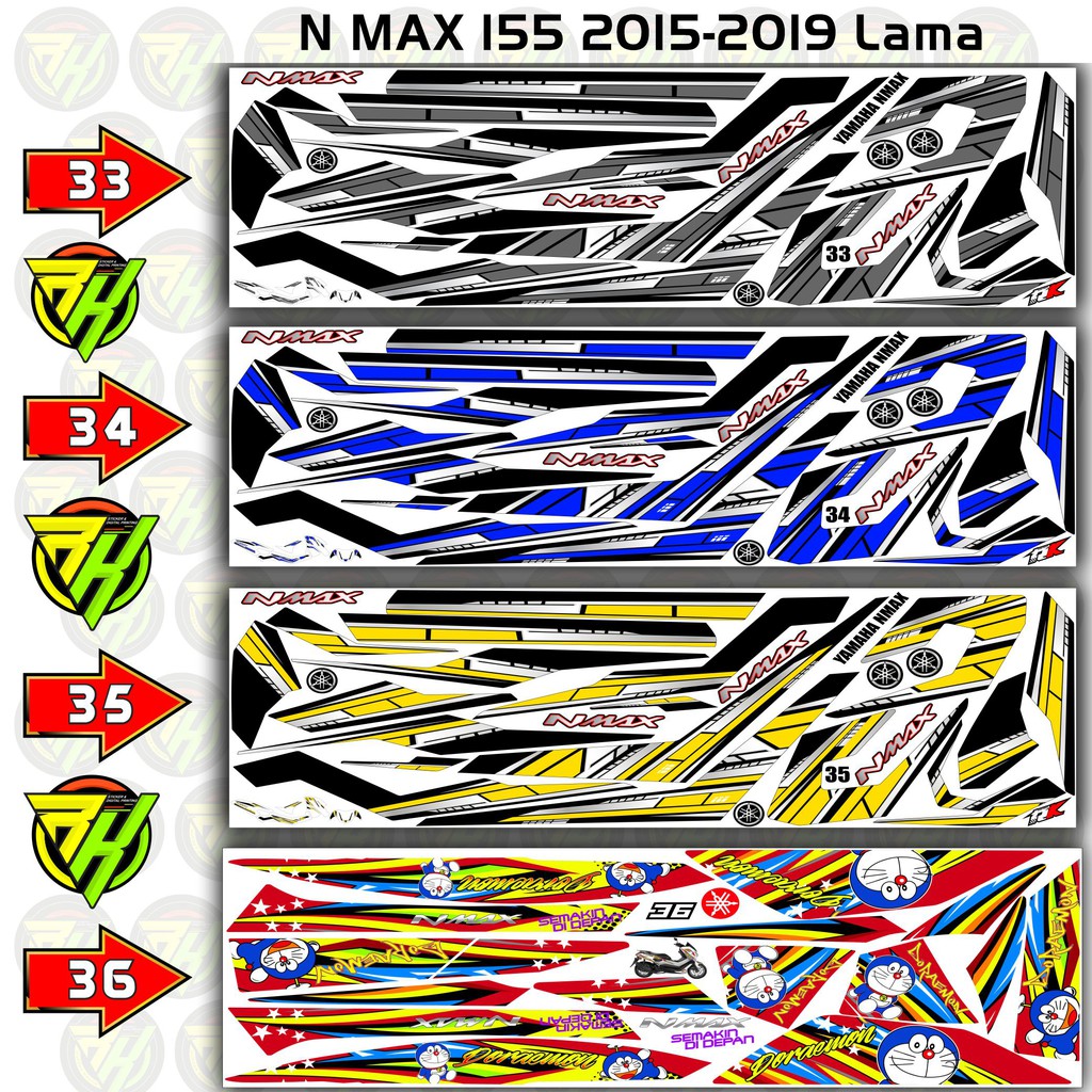 Jual N MAX (NMAX 155 2015-2019 NMAX 155 Lama) STRIPING VARIASI YAMAHA ...