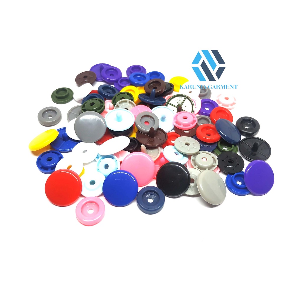 Jual KANCING CETET JEPRET SNAP BUTTON 15 MM PLASTIK JAKET JAS HUJAN PER ...