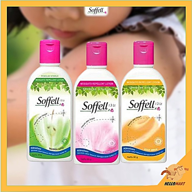 Jual ORIGINAL Soffell Lotion Anti Nyamuk 60gr / Soffel / Sofel Lotion ...